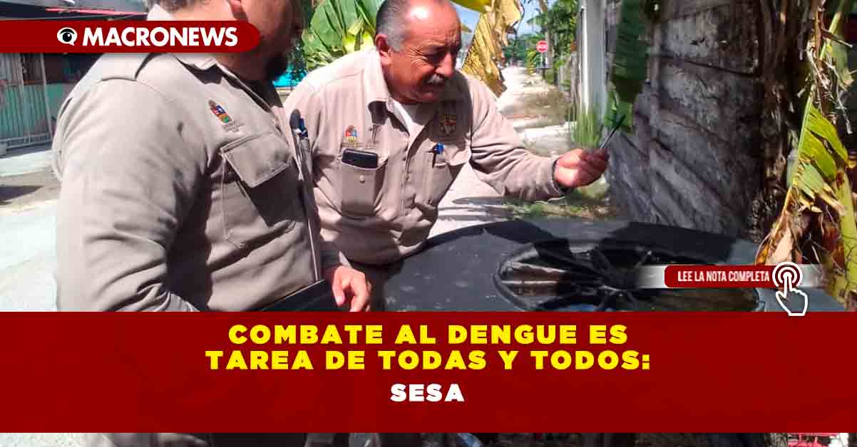 Combate al dengue es tarea de todas y todos: SESA — Macronews