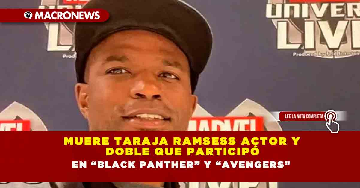 Muere Taraja Ramsess actor y doble que participó en “Black Panther” y ...