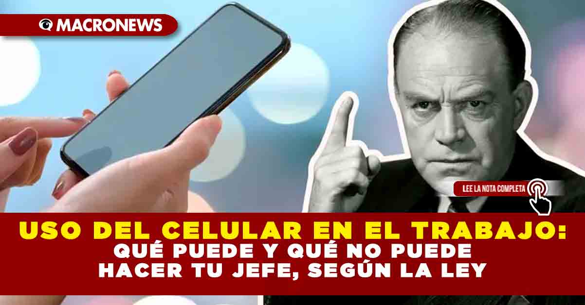 USO DEL CELULAR EN EL TRABAJO: QUÉ PUEDE Y QUÉ NO PUEDE HACER TU JEFE ...